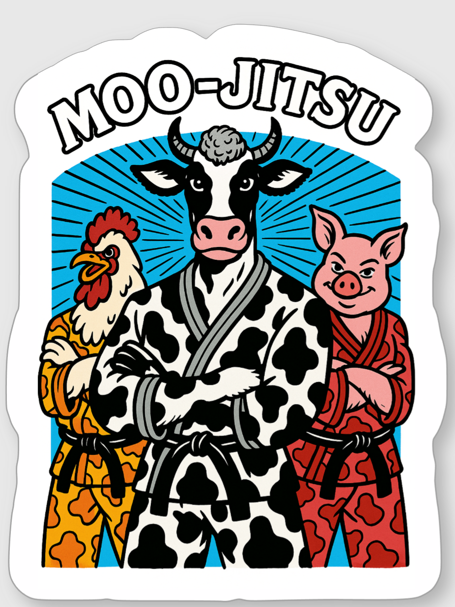 The Dojo Crew - Vinyl Sticker – Moo-Jitsu